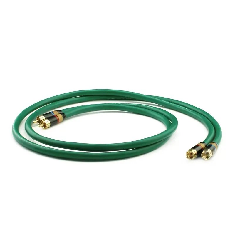 YYAUDIO 2328 HiFi RCA кабель 0.5M, зеленый