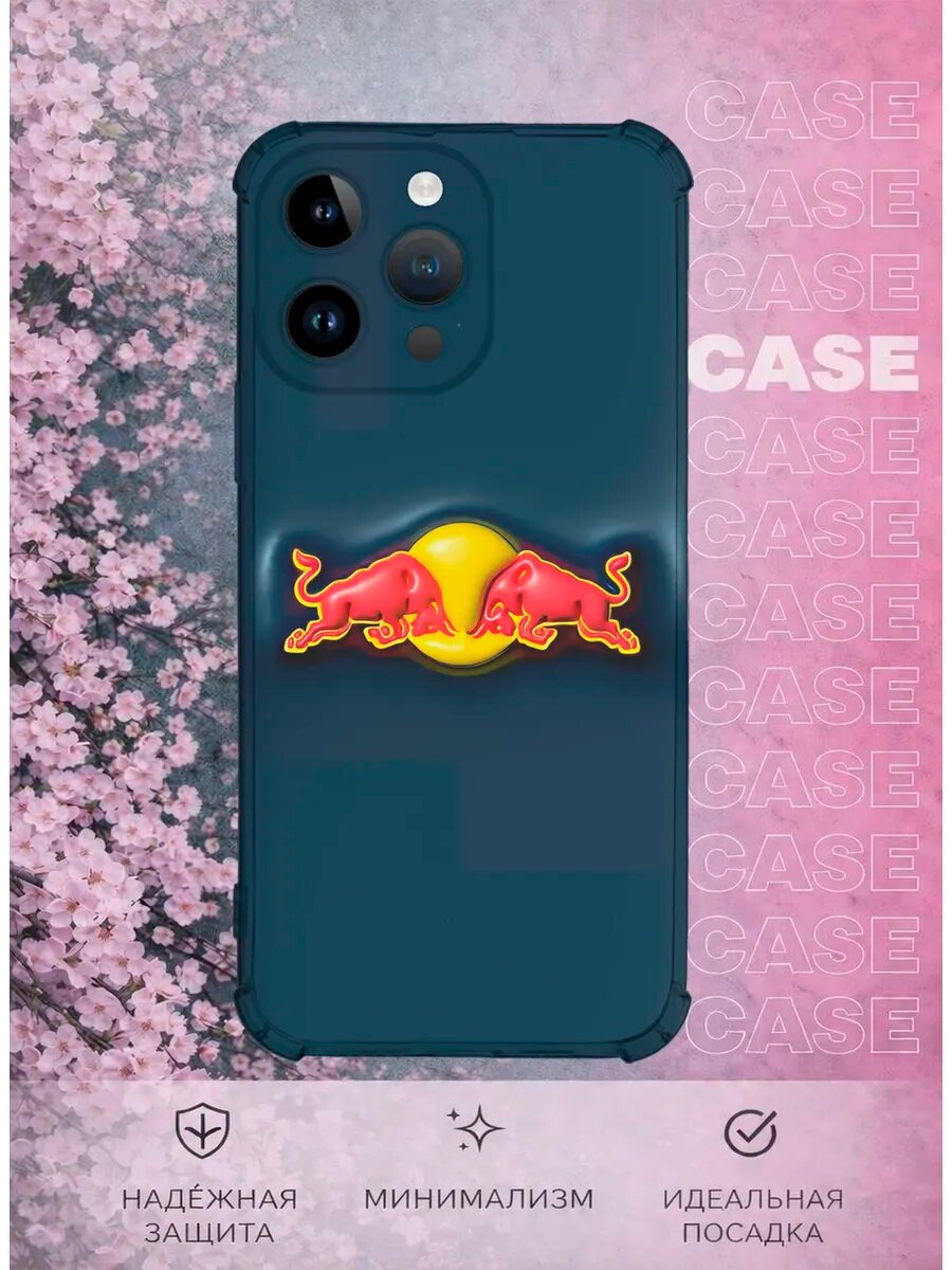 Чехол на iPhone 14 Pro Max с принтом Ред Булл