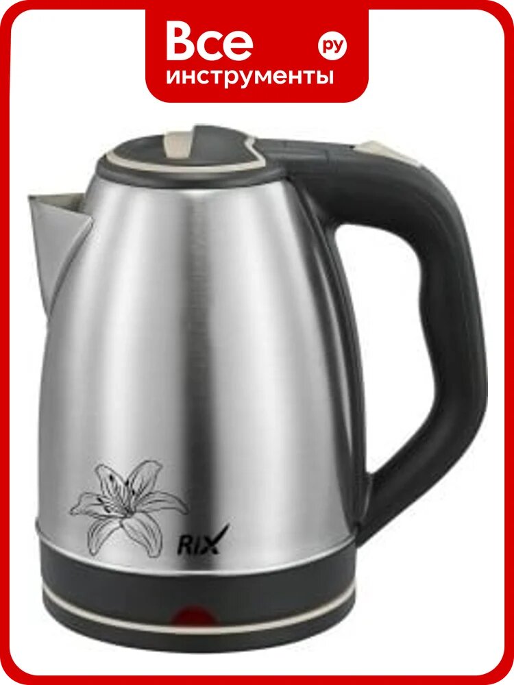 Электрический чайник RIX RKT-1803S 1,8 л металлический корпус 46437