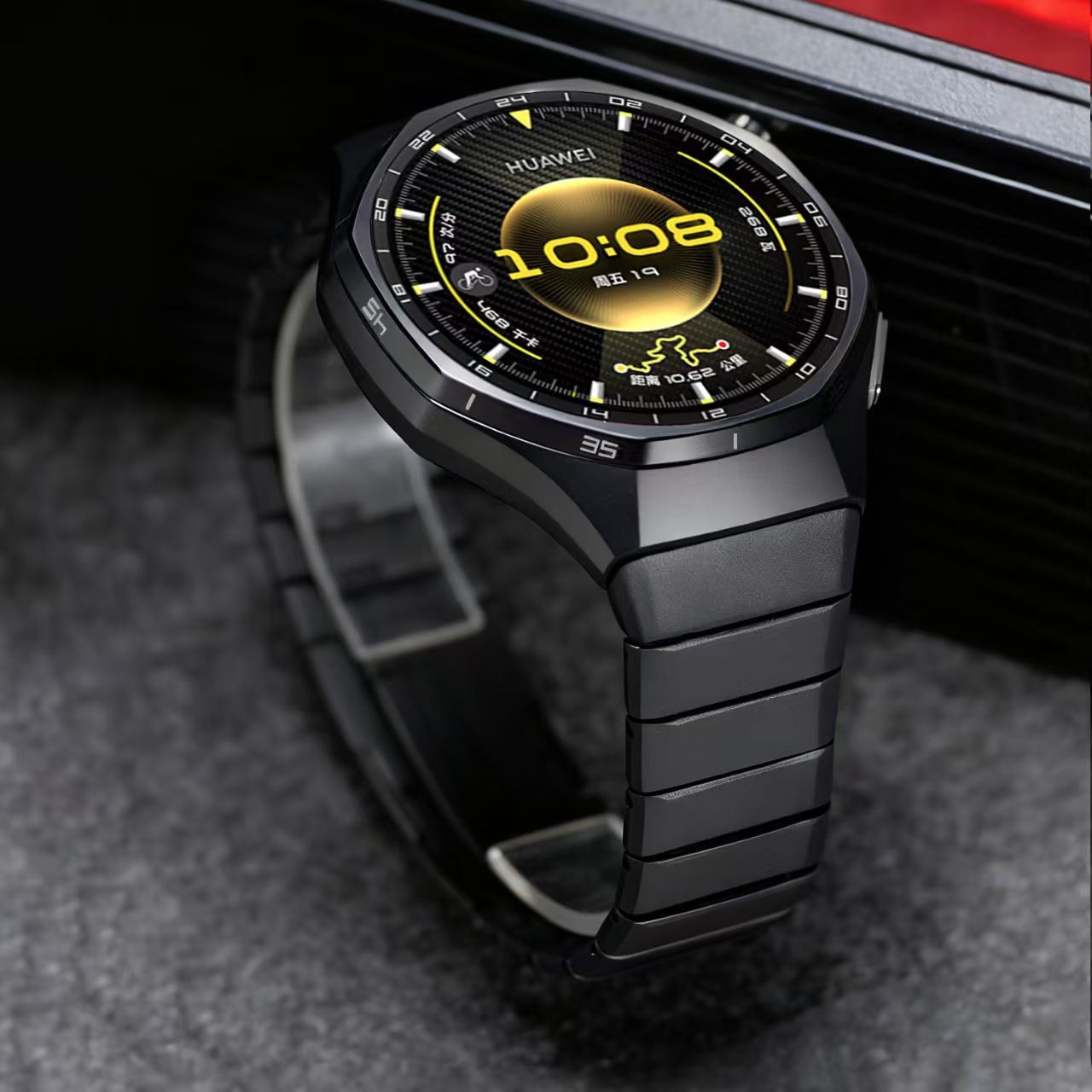 Титановый ремешок для HUAWEI WATCH GT6 Pro 46 мм Pегулируемый быстросъемный титана Металлический браслет
