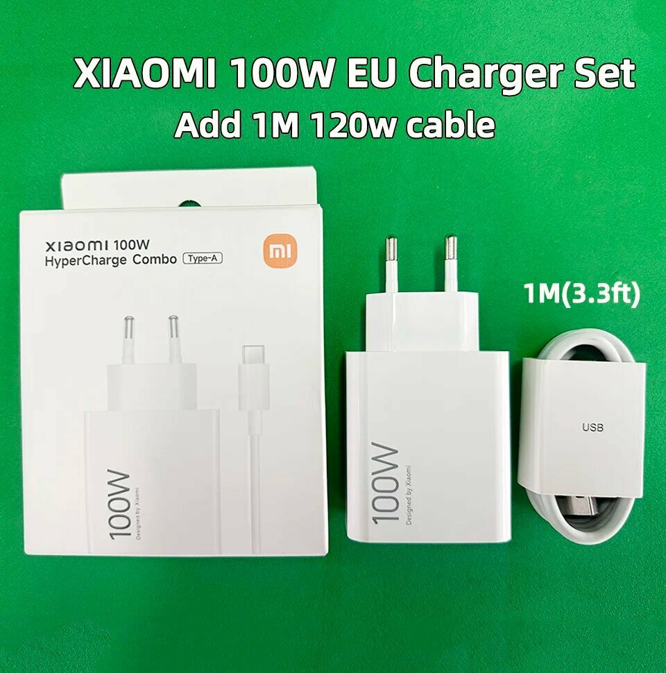 Оригинальное Зарядное Устройство Xiaomi Hypercharge 100W Для Xiaomi 17, 17 Pro Max, 15T, Poco X8, F8 Ultra, M8 Pro