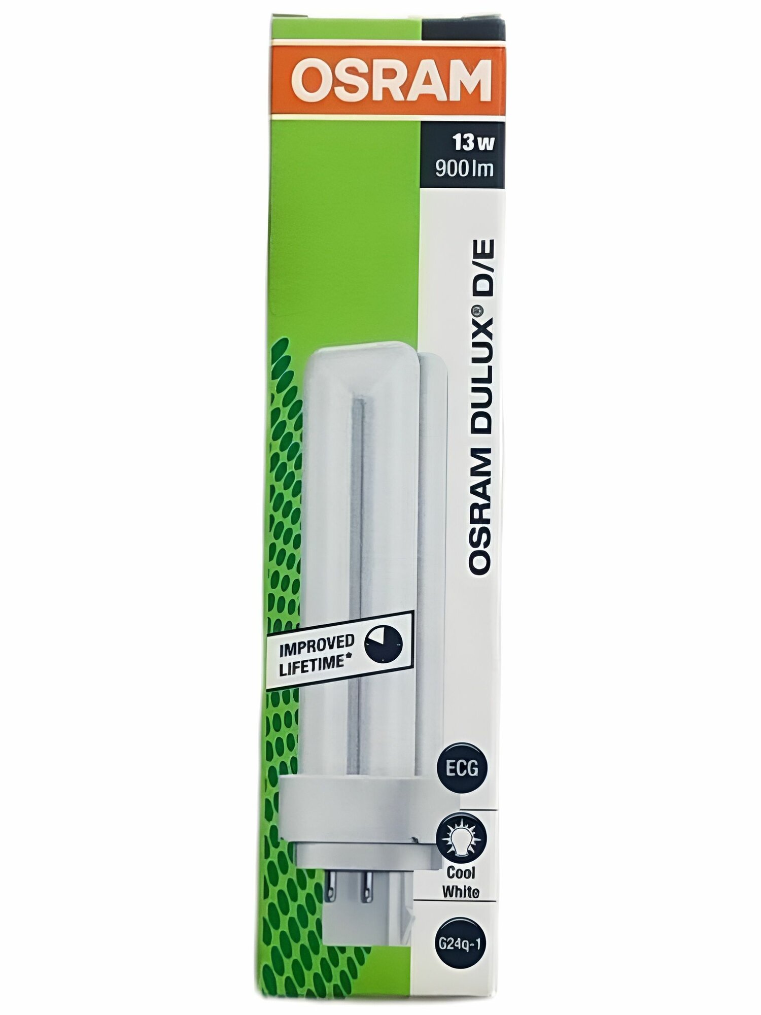 Лампа Osram Dulux D/E G24g-1 13W/840 ( 4 контакта) белый дневной свет.