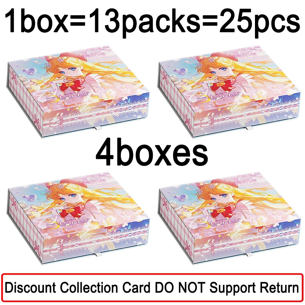 Коллекционная карточка Sailor Moon Bandai Айно Минако, Хино Рэй 4 Boxes