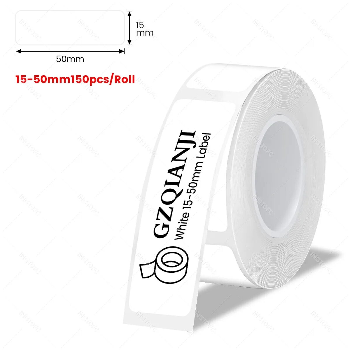 Термоэтикетки Marklife P15, цветная лента для кабелей Белый, 15x50mm White