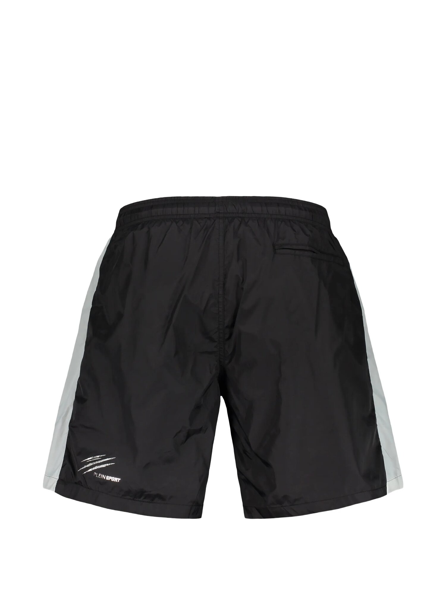 Шорты для плавания PLEIN SPORT Logo-print drawstring swim shorts, размер 50 — фото 1