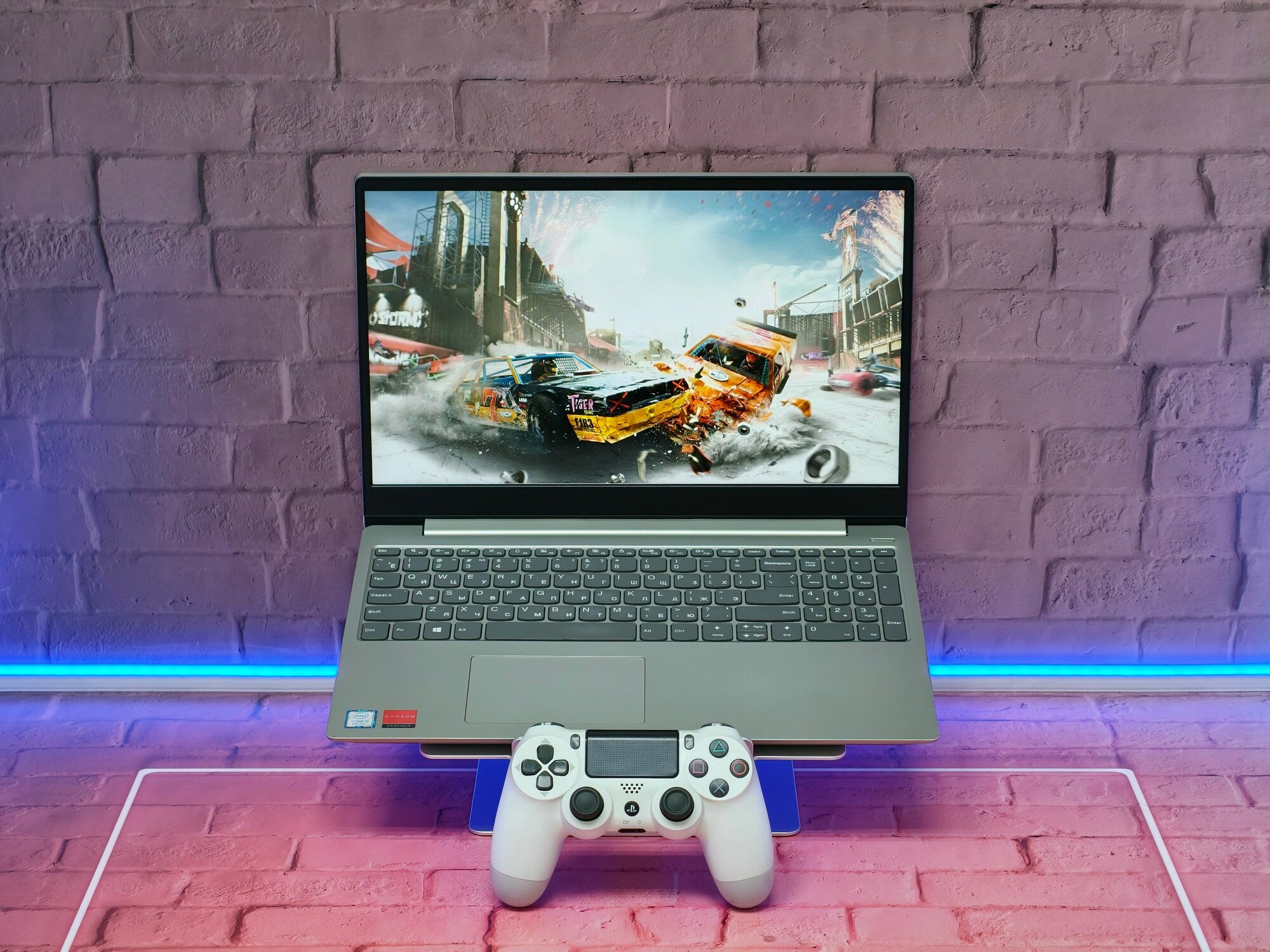 Lenovo Ноутбук 15.6", Intel Core i5-8250U, RAM 12 ГБ, SSD, HDD 256 ГБ, AMD Radeon 540 (2 Гб), Windows Home, серый, Русская раскладка