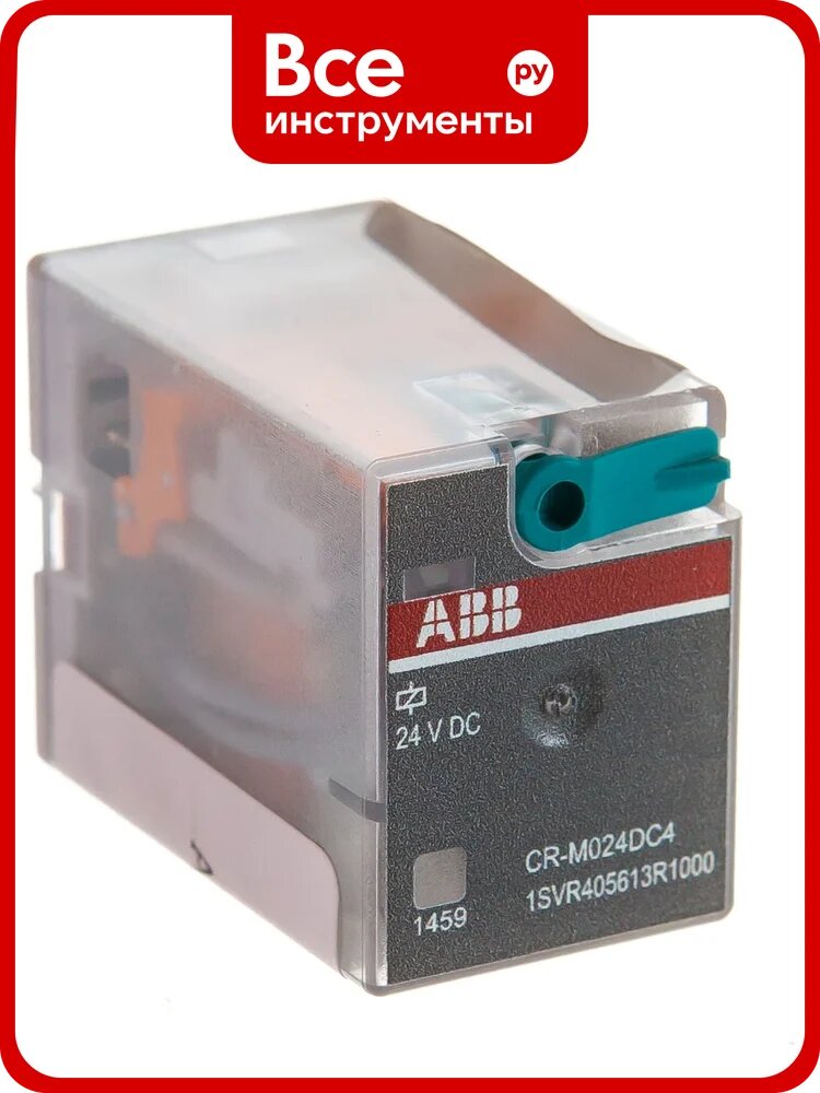 Реле ABB CR-M024DC4 24B DC 4ПК 6A 1SVR405613R1000, для преобразования и усиления