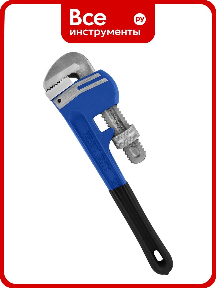 Трубный ключ Стиллсона vertextools 300мм 2012-300 из углеродистой стали с антикоррозийным покрытием полупрофессиональный