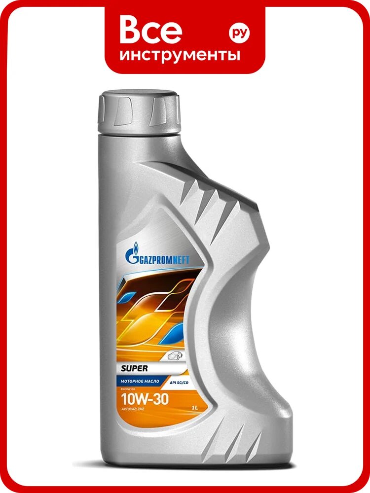 Масло Super 10W-30 1л Gazpromneft 253142138 минеральное масло для бензиновых и дизельных двигателей зимняя стабилизация