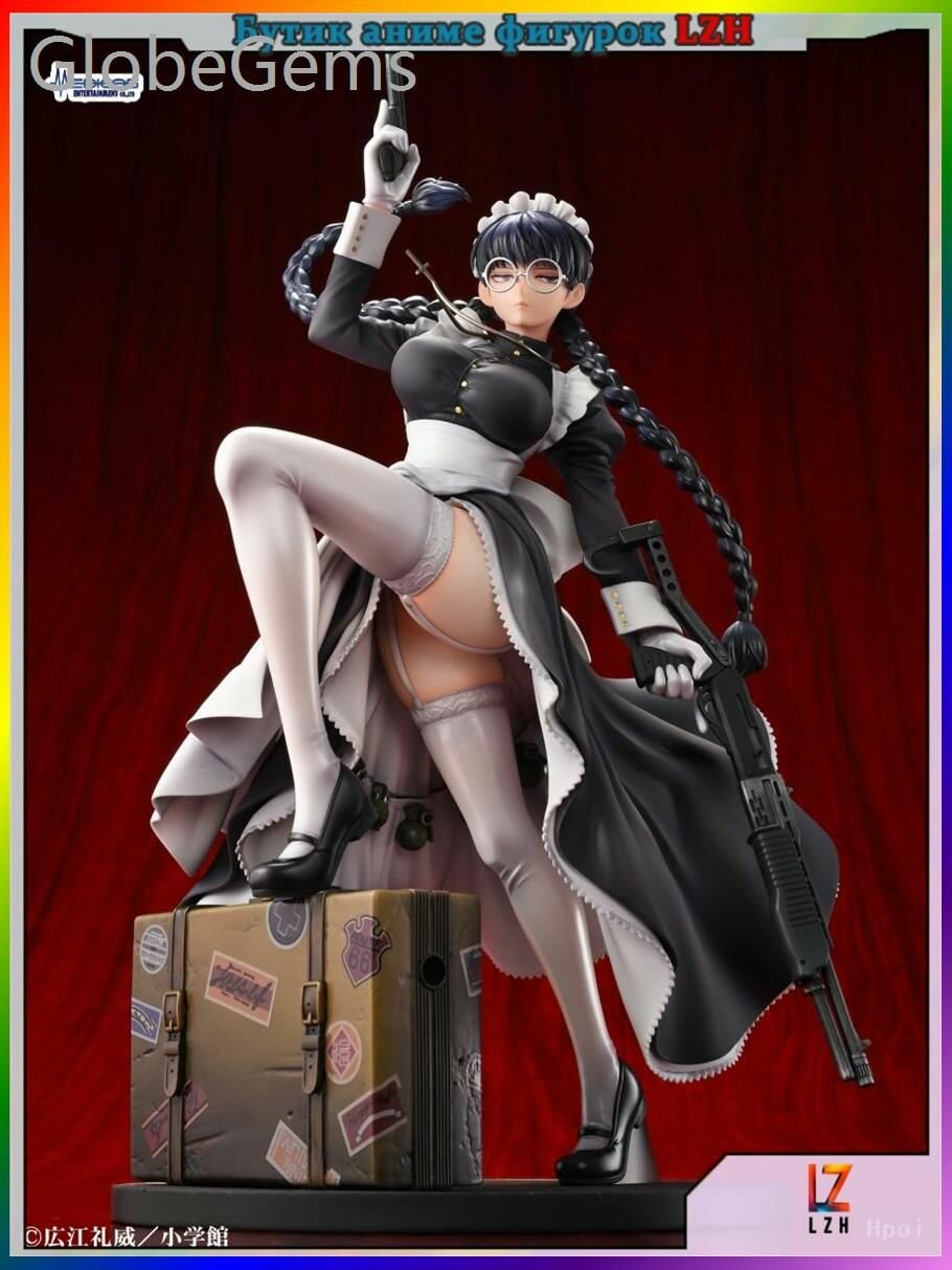Аниме фигурка MEDICOS-E Роберты(Roberta) из " BLACK LAGOON" в The Maid of Nightmare 29cm(LZH)