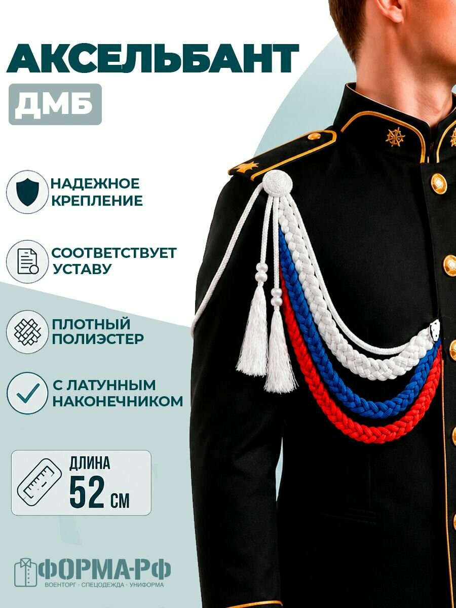 Аксельбант ДМБ триколор
