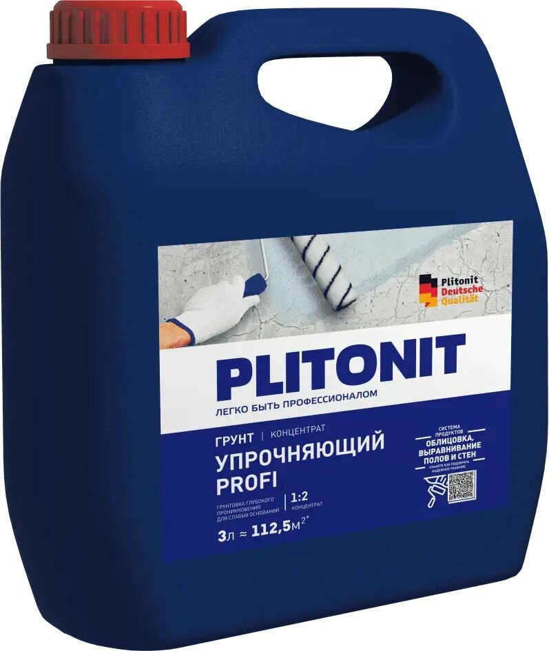 PLITONIT Грунт Упрочняющий PROFI 3 л
