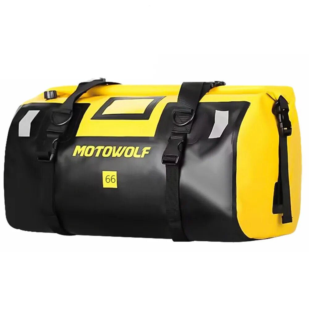 Водонепроницаемая мотосумка Motowolf 66L Yellow