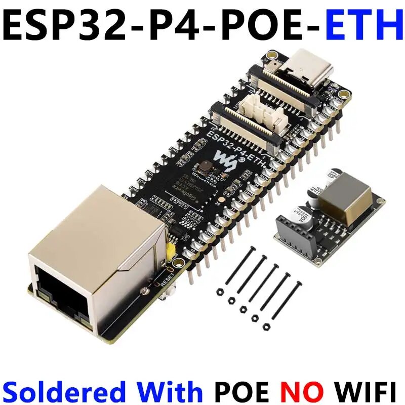 Плата разработки Waveshare ESP32-P4-ETH P4-ETH-With POE