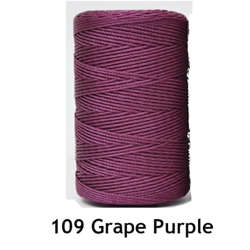Пряжа из полиэстера 1,5 мм 200 м для вязания Фиолетовый, 109 Purple