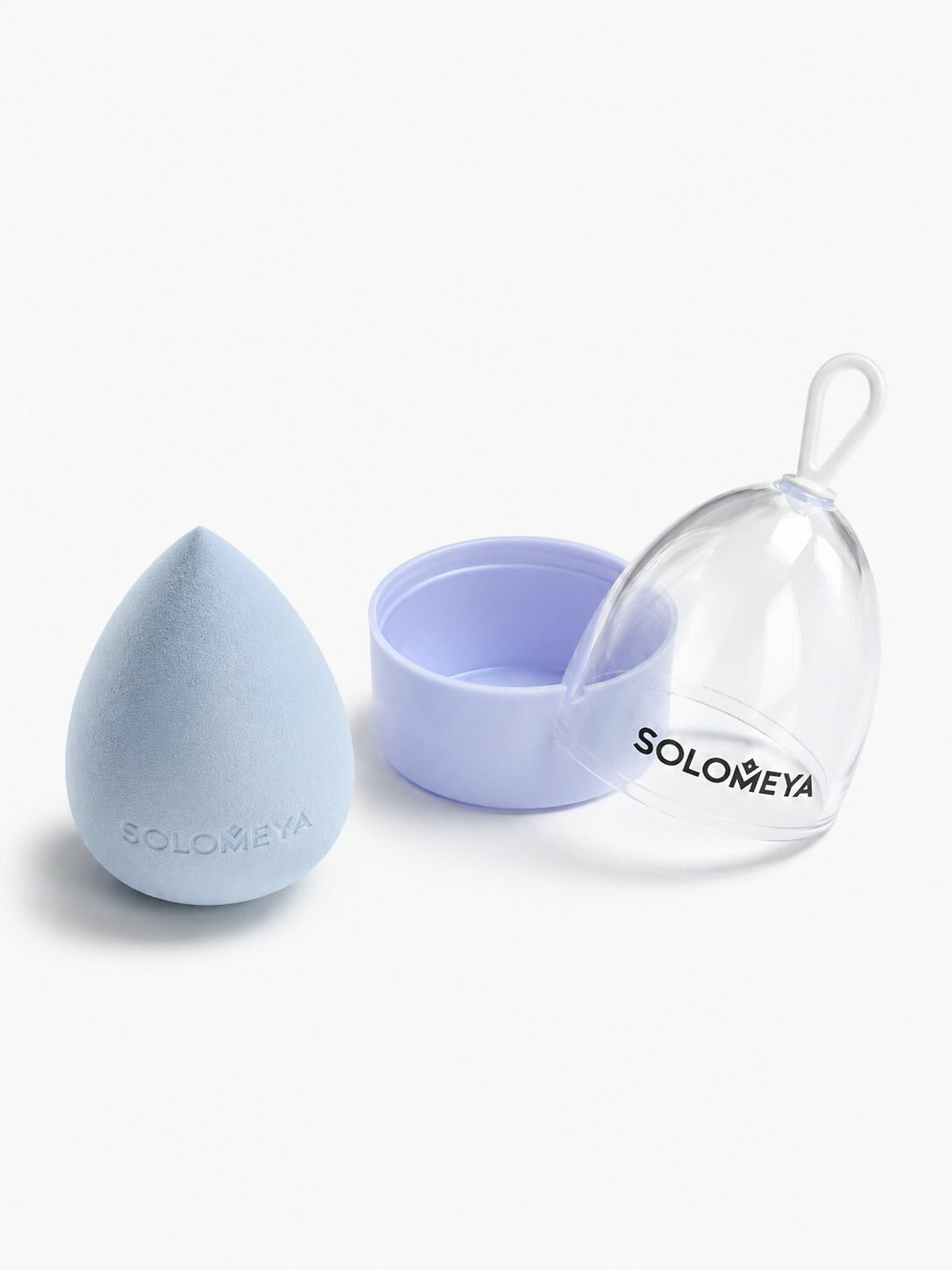 Косметический спонж для макияжа, меняющий цвет Solomeya Color Changing blending sponge
