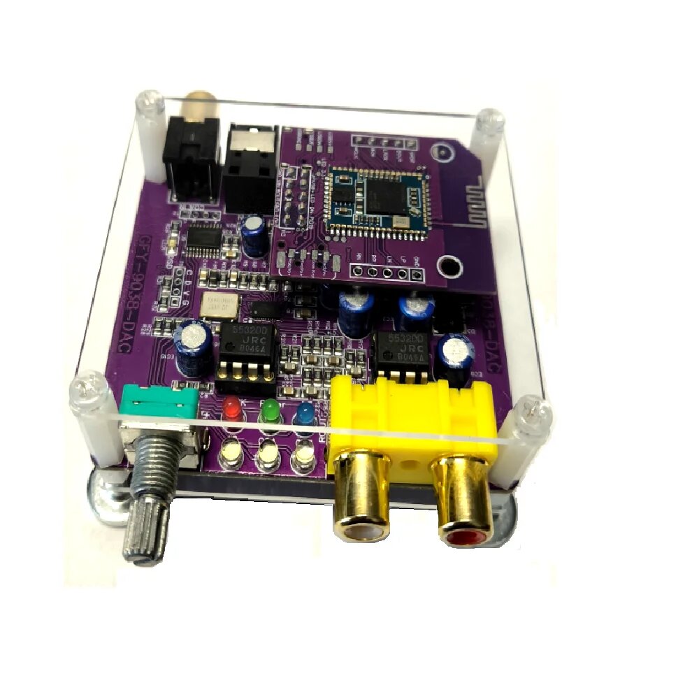 Автомобильный Bluetooth приемник ES9038 QCC5125 QCC3084 ES9038 QCC3084