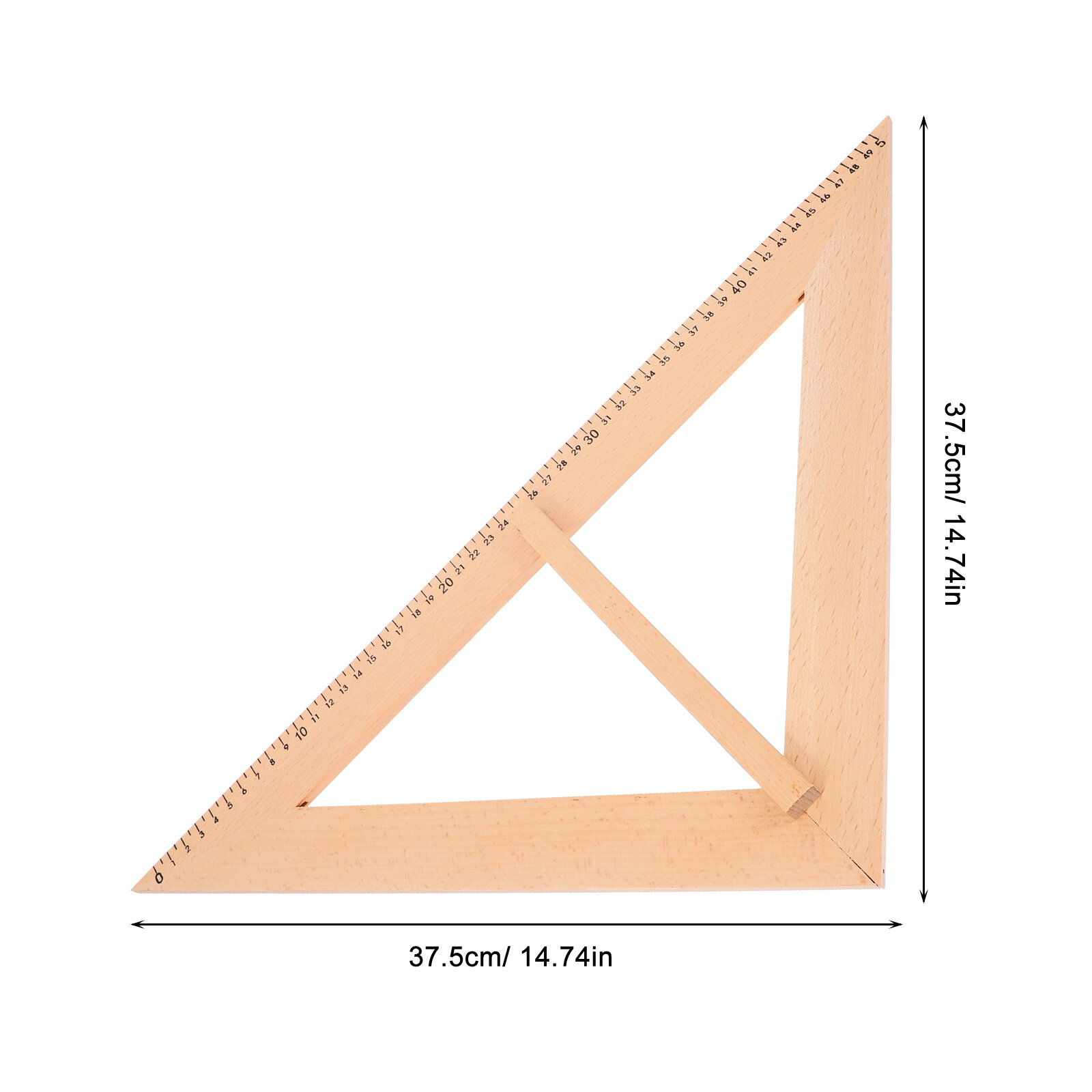 Измерительное Приспособление Для Учителя Из Дерева 37.50X37.50X0.60Cm