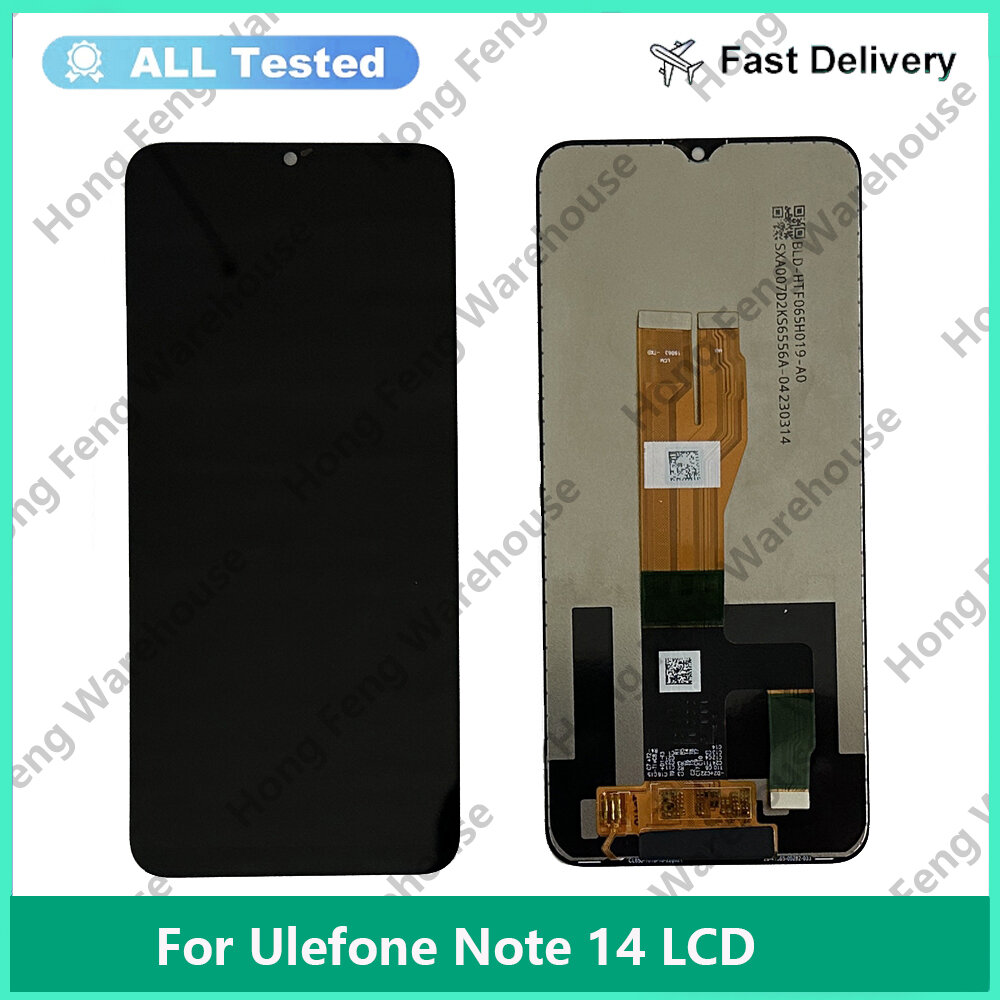 Дисплей для Ulefone Note 14, дисплей в сборе с сенсорным экраном, черный , содержать инструментов