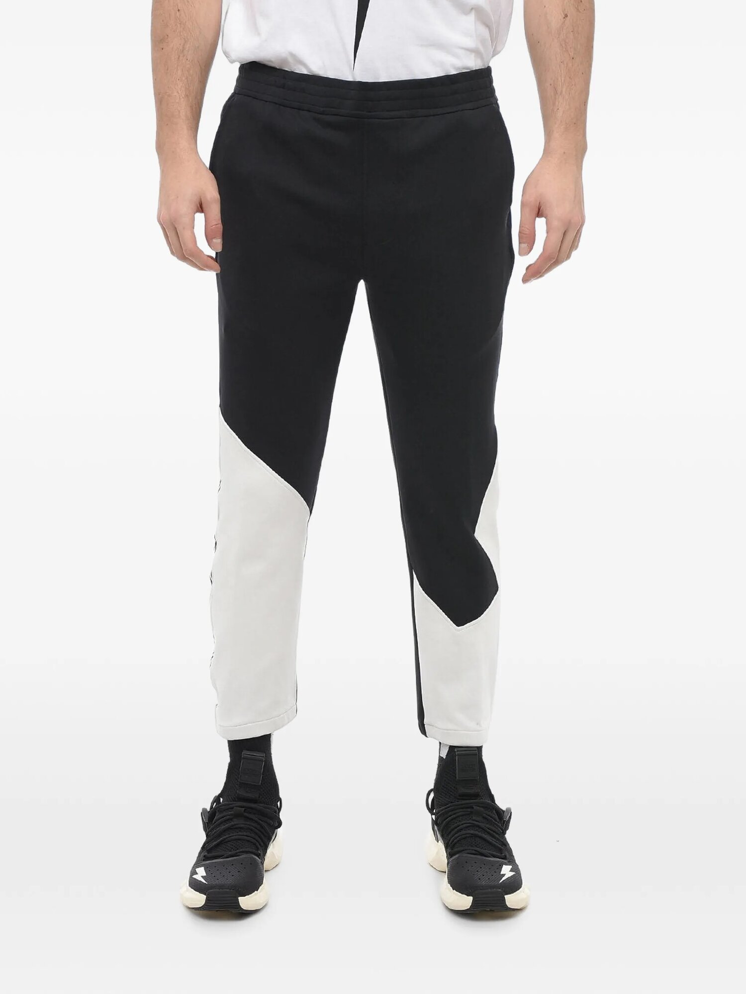 Брюки Neil Barrett Modernist panelled track pants