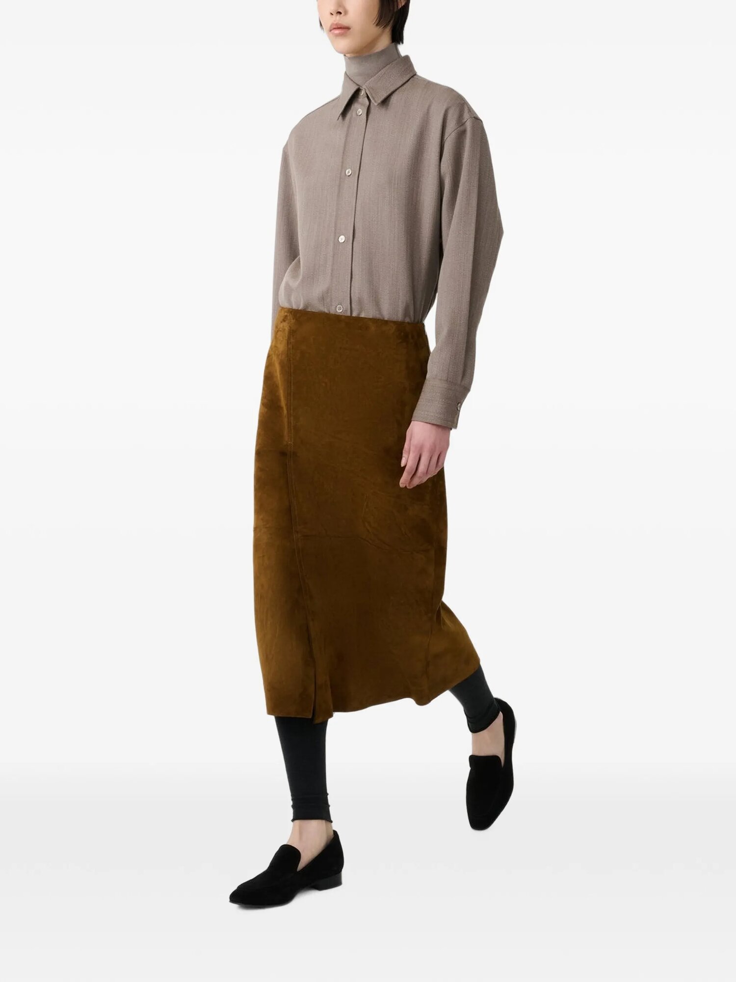 Рубашка Studio Nicholson Rouen box-pleat shirt, размер 6 — фото 1