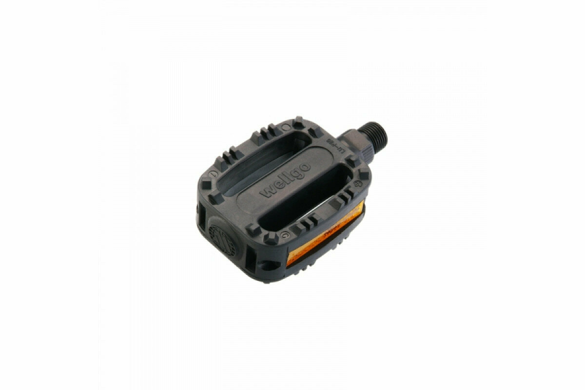 Педали 6-14120 пластик LU-P20 с отражателями, детские резьба 1/2 черные WELLGO