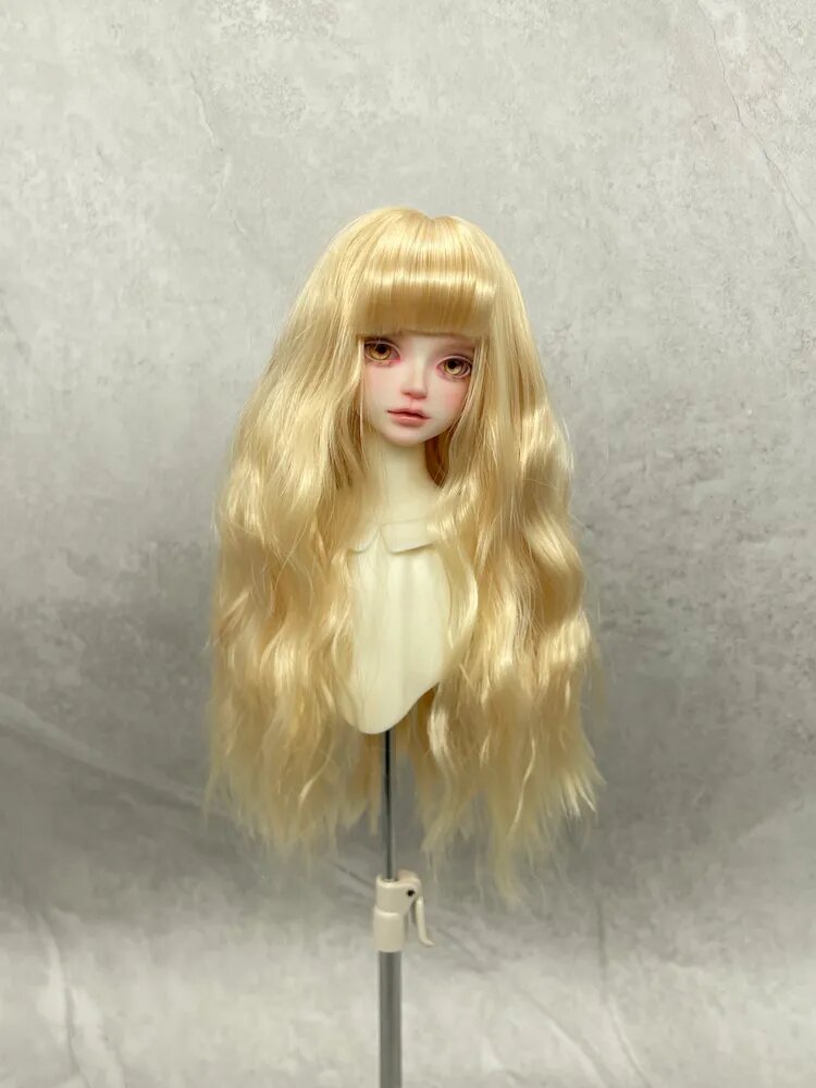 1/6 BJD Кукольный парик Изогнутые вьющиеся волосы Подходит для кукол с окружностью головы 15,5-17,5 см