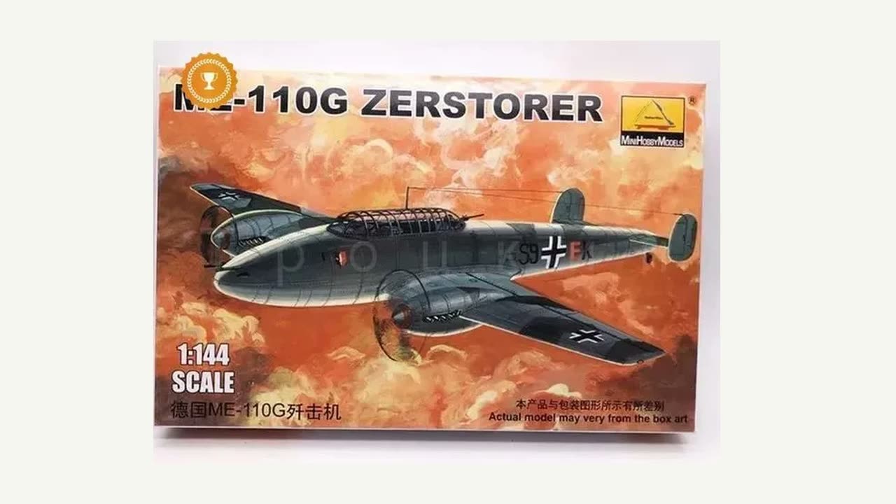 GM Сборная модель самолета ME-110G ZERSTORER 1:144 scale — фото 1