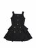 Платье BALMAIN Embossed-button flared dress, размер 158