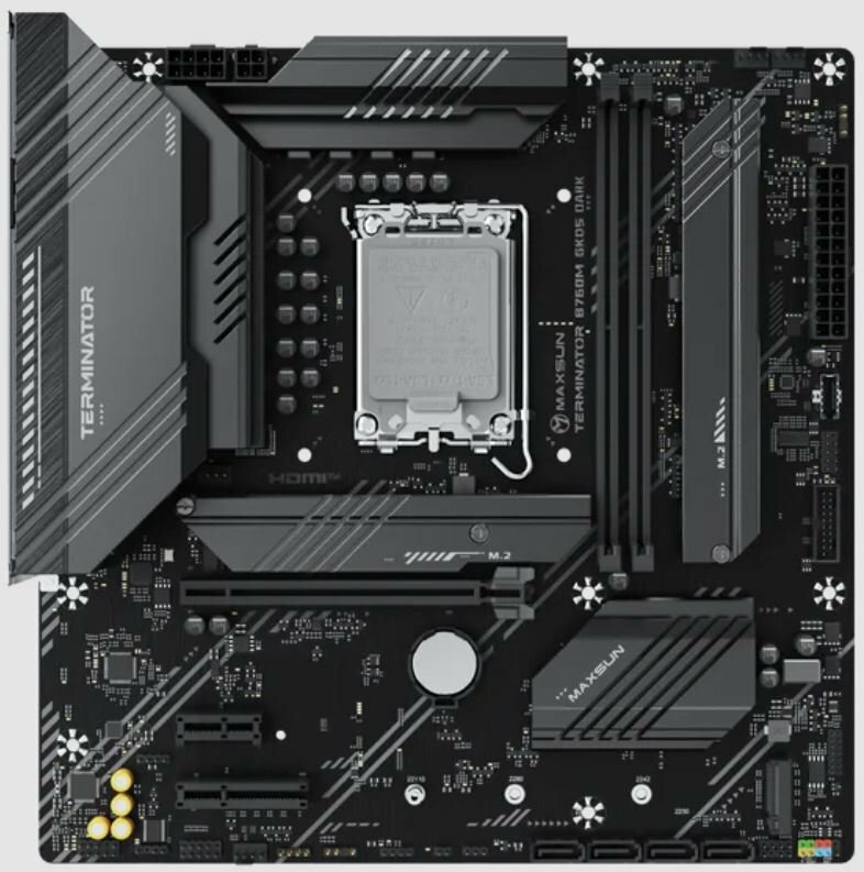 Материнская плата 1700 Maxsun MS-Terminator B760M GKD5 DARK (2xDDR5, mATX)