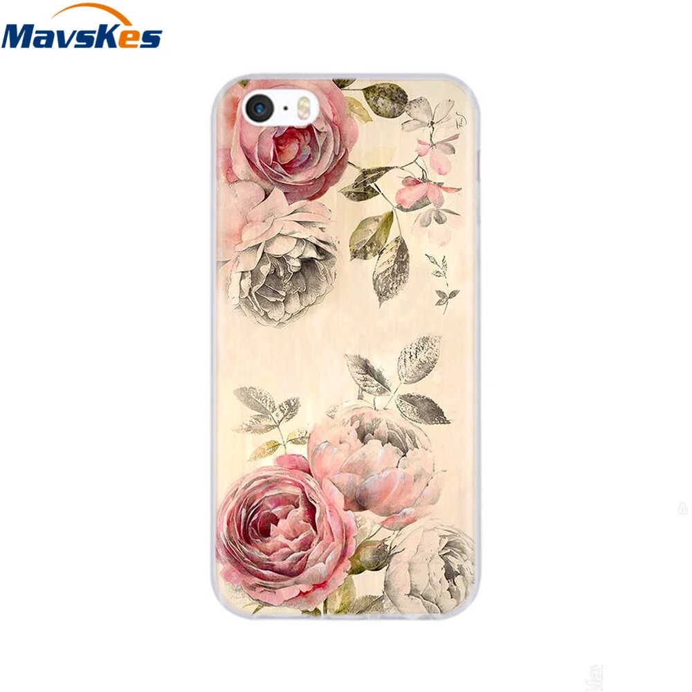 Чехол для iPhone 5/5S/SE (4-7) розовый, MavsKes