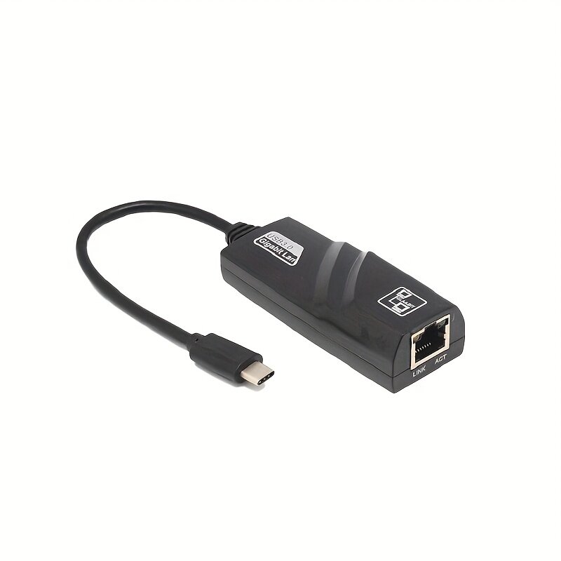 Адаптер USB Type-C - RJ45 Ethernet 100 Мбит/с, черный