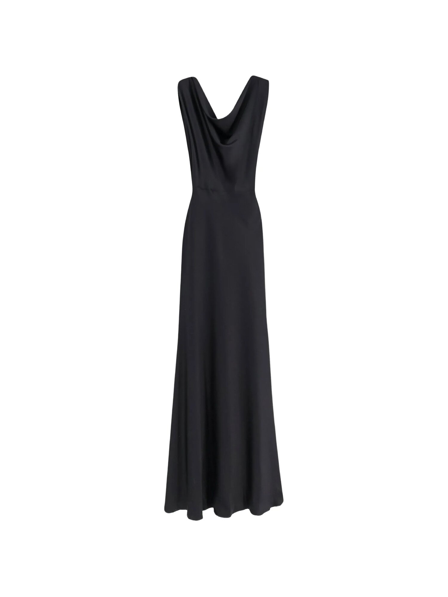 Платье Satin-finish back-plunging maxi dress
