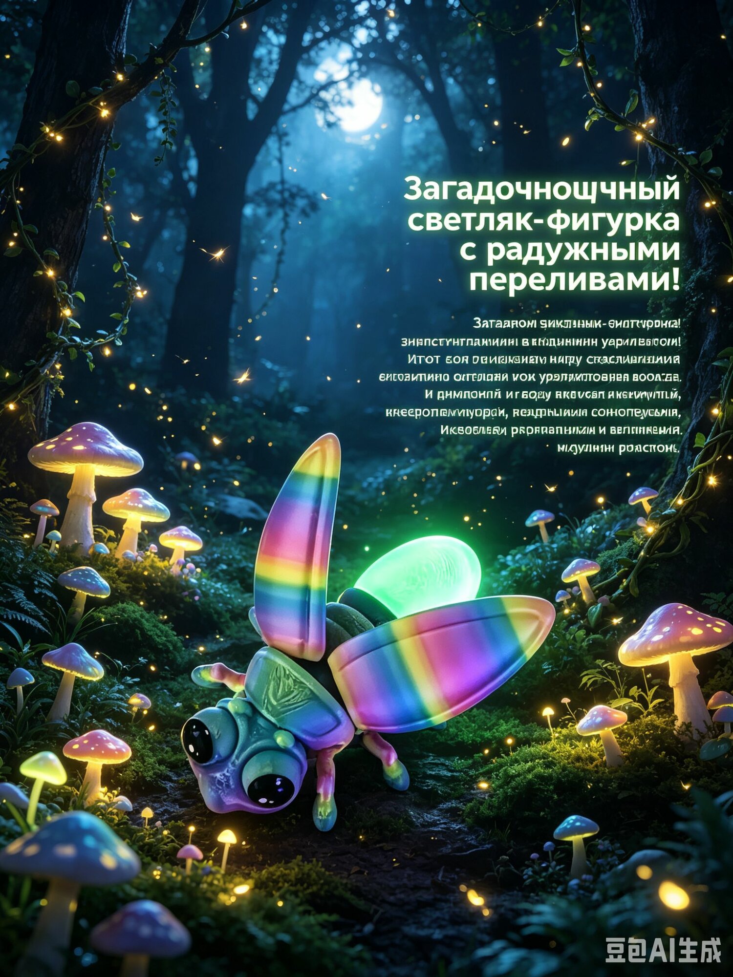 Постепенно меняющиеся цвета ручных игрушек в форме светлячков
