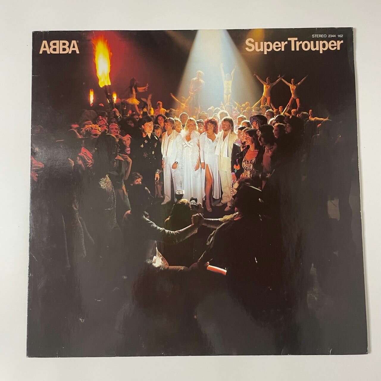 Винтажная виниловая пластинка LP ABBA абба Super Trouper (Германия 1980) Happy New Year