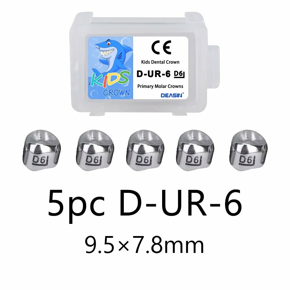 Детские коронки DEASIN D-UR-6, 5 шт