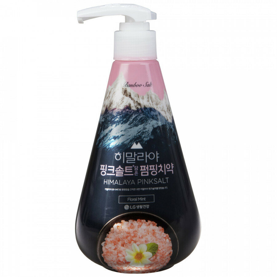 LG Зубная паста гелевая с розовой гималайской солью Цветы и мята Perioe Pumping Himalaya Pinksalt, 285гр