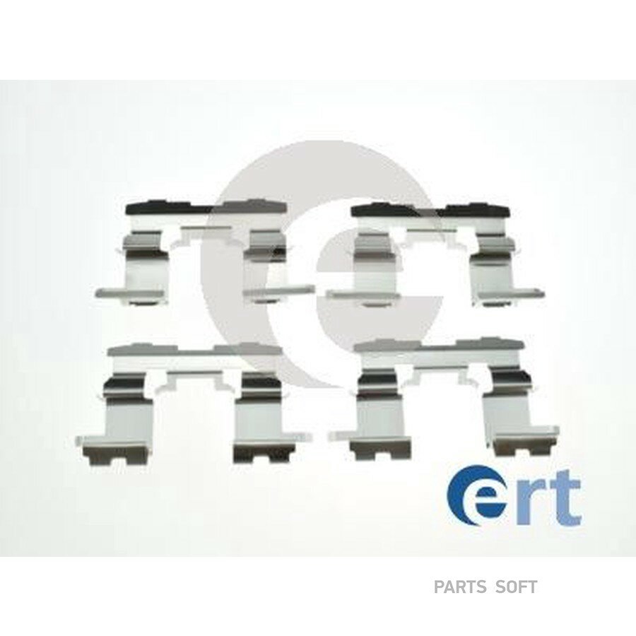 Комплект монтажный тормозных колодок TOYOTA: COROLLA (E12), IQ (J1), PRIUS (W3), YARIS (P1), YARIS VERSO (P2) ERT 420215 | цена за 1 шт