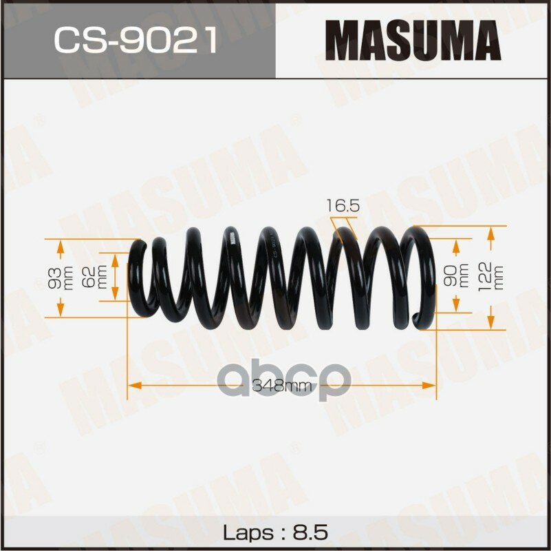 Пружина подвески Masuma арт. CS-9021