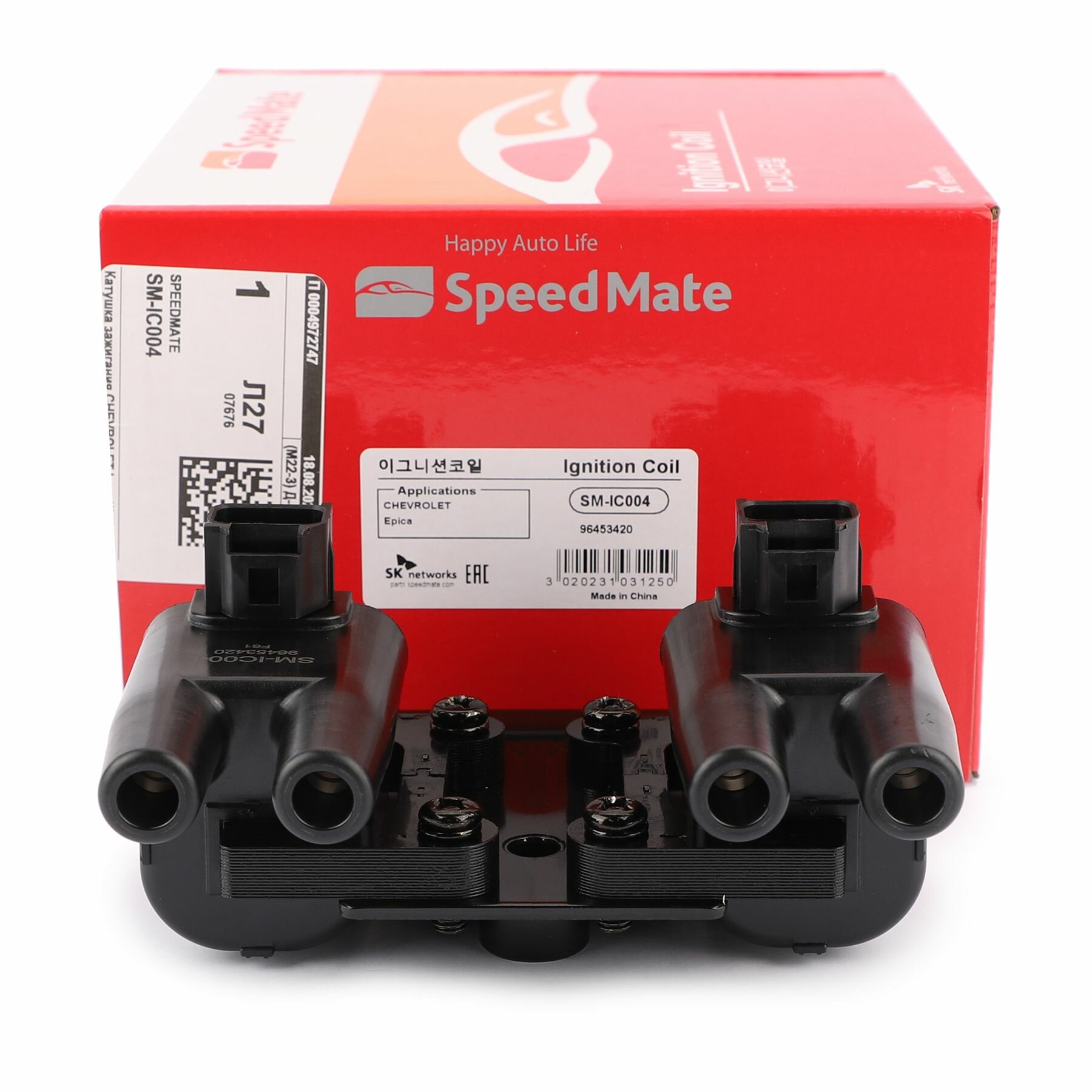 SPEEDMATE Катушка зажигания CHEVROLET Lacetti (1.4,1.6), Epica DAEWOO Nexia 1.6 SM-IC004