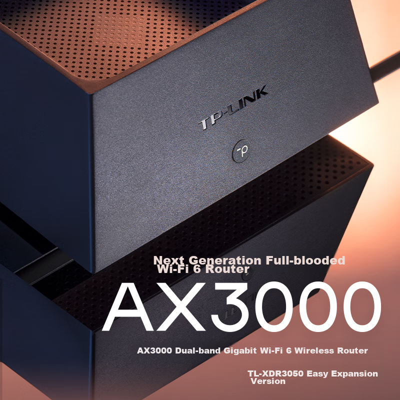 TP-LINK AX3000 Full-Featured WiFi 6 Gigabit Wireless Router, 5G Dual-Band Gaming Router, Mesh 3000M Wireless Speed, XDR3050 Easy-Expand Version