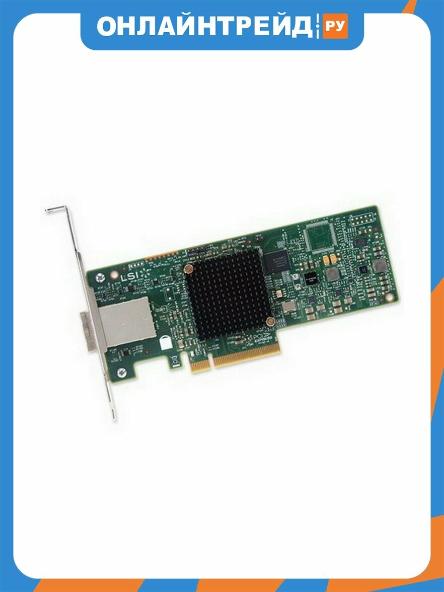 Адаптер HBA Broadcom LSI SAS 9300-8E SGL (LSI00343 / H5-25460-00 / H3-25460-02H)