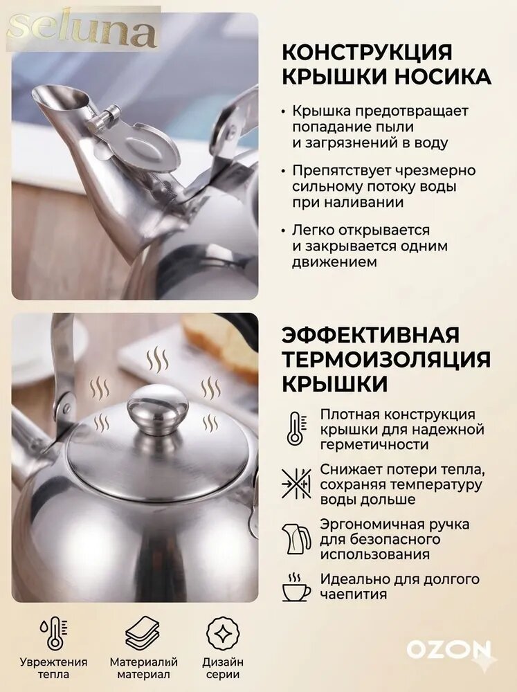 Чайник Крышка, 1 л — фото 1