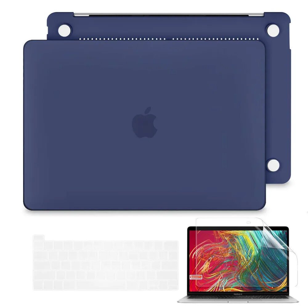Совместим с MacBook Air M1 Чехол для ноутбука A2337 A2179 A1932 Пластиковый ударопрочный жесткий чехол для MacBook Air 13 2022 2021 2020