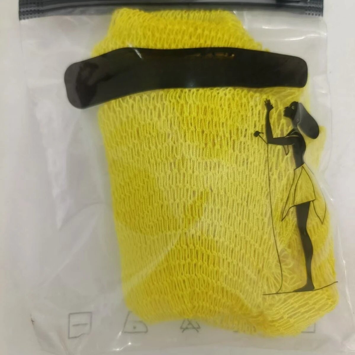 Африканская сетка для душа Желтый, Yellow-1pc