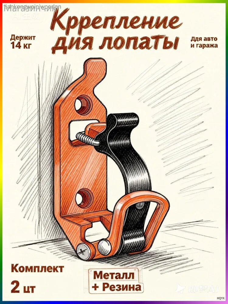 Замок для прицепа, 2 м, 2 шт.
