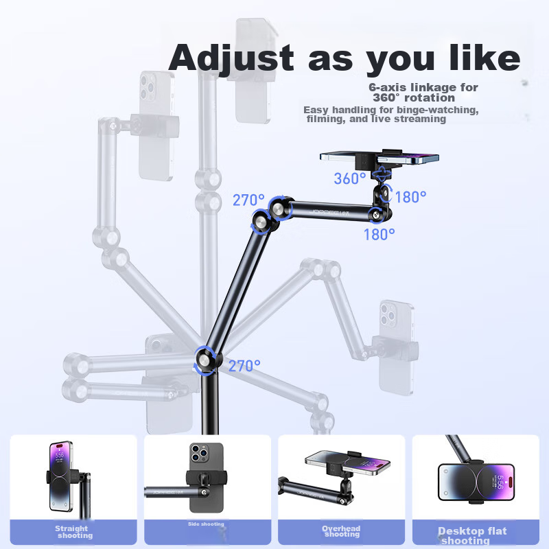 JOPREE Lenny Phone Stand, Подлоговый многофункциональный держатель телефона, Расширяемый и складной, Универсальный