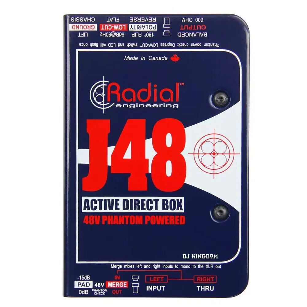 Radial J48 ACTIVE DIRECT BOX/питание от фантома DI-BOX