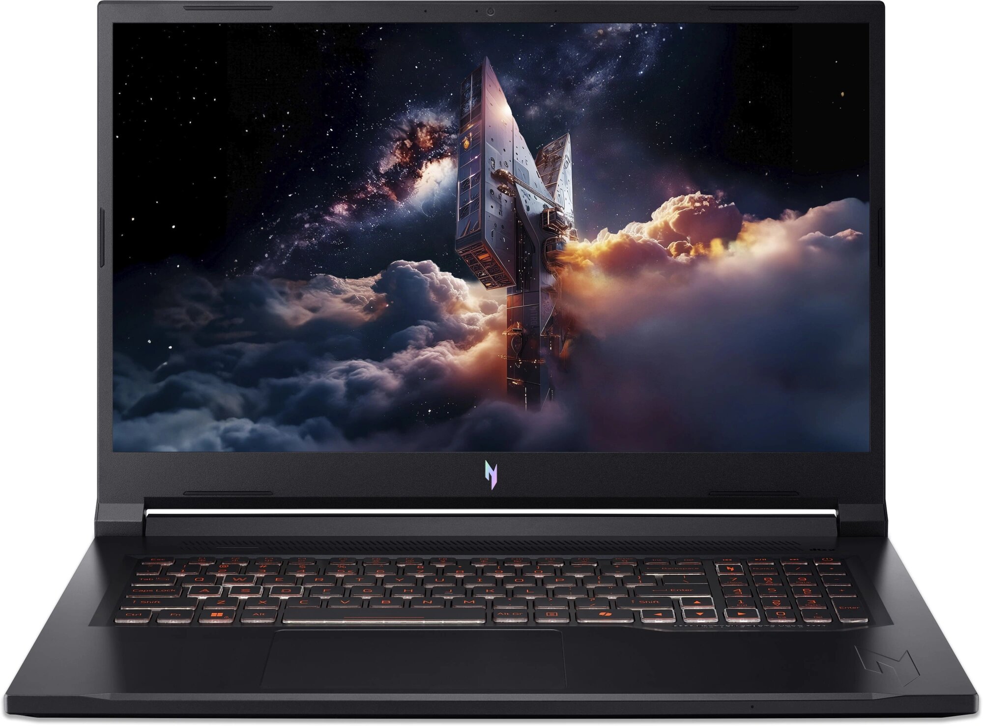 Ноутбук Acer Nitro V 17 AI ANV17-41-R1E4 Ryzen 7 260 16Gb SSD512Gb NVIDIA GeForce RTX 5060 8Gb 17.3" IPS FHD (1920x1080) без ОС black WiFi BT Cam (NH. QYVCD.00B)