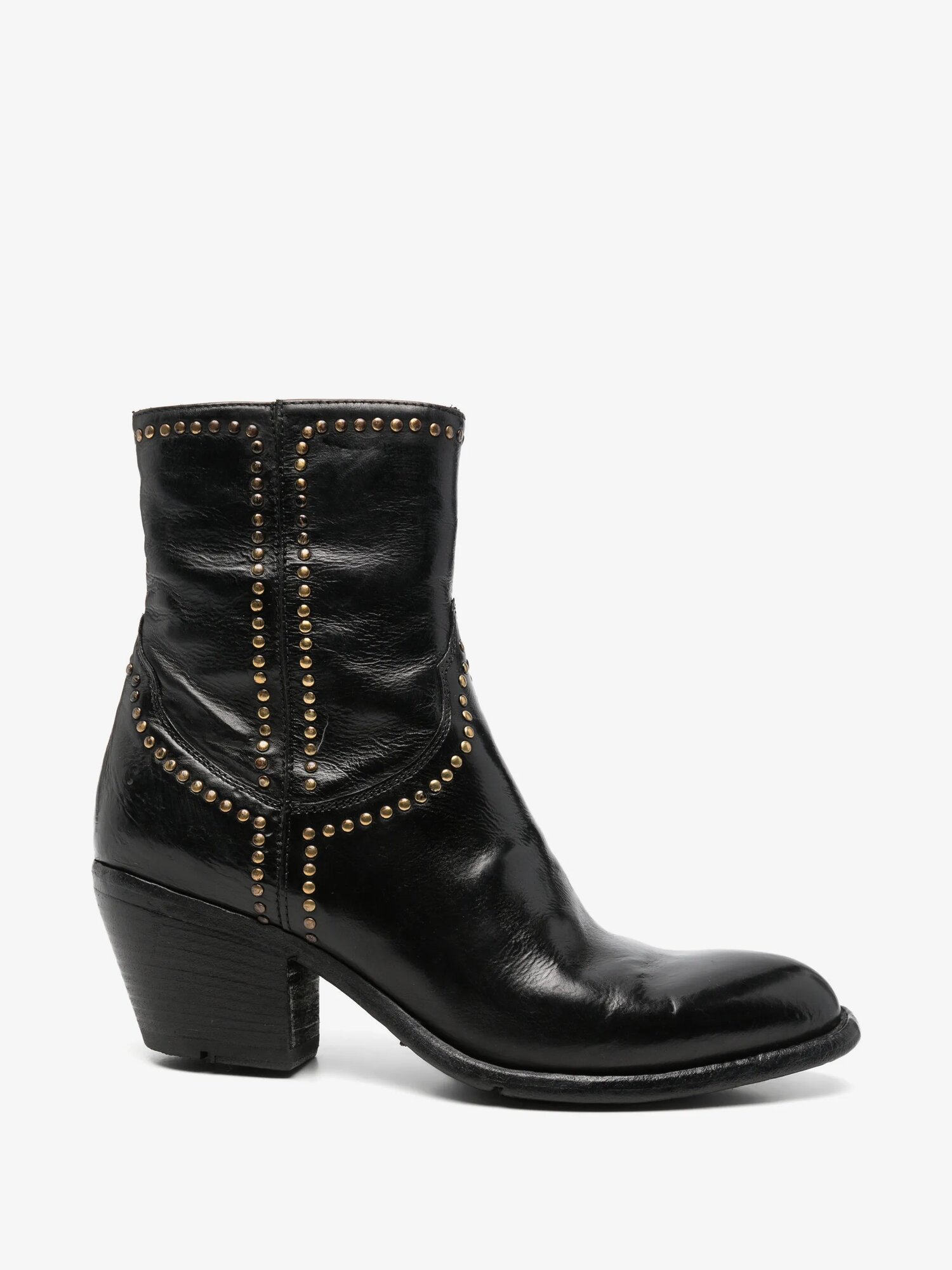 Ботинки Stud-embellished leather ankle boots